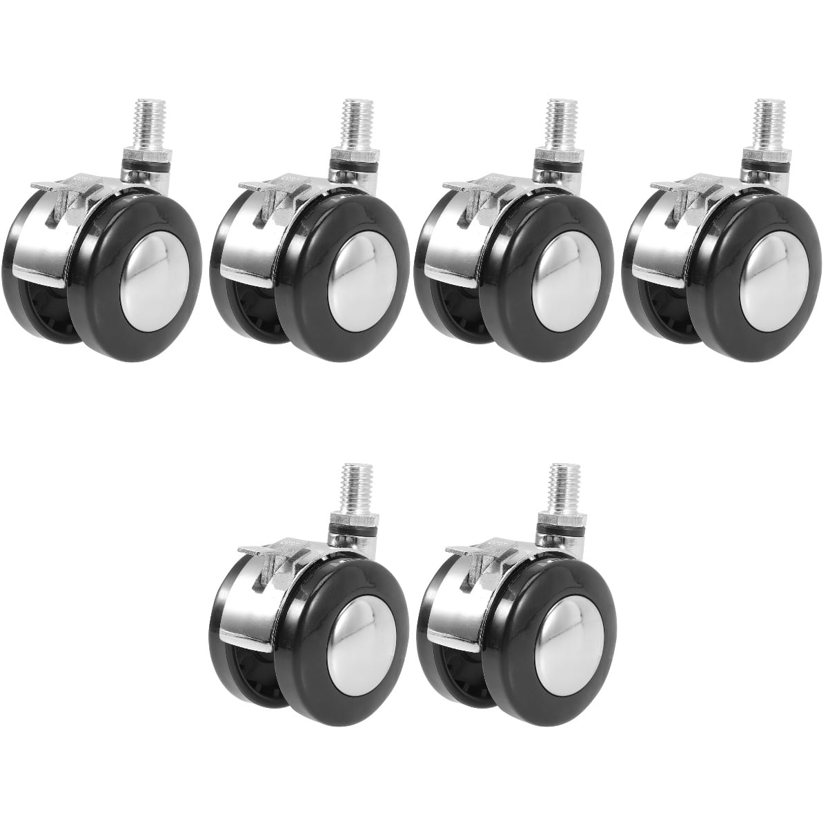 Raindrops 6 Pcs Universal Swivel Brake Caster Swivel Plate Casters ...