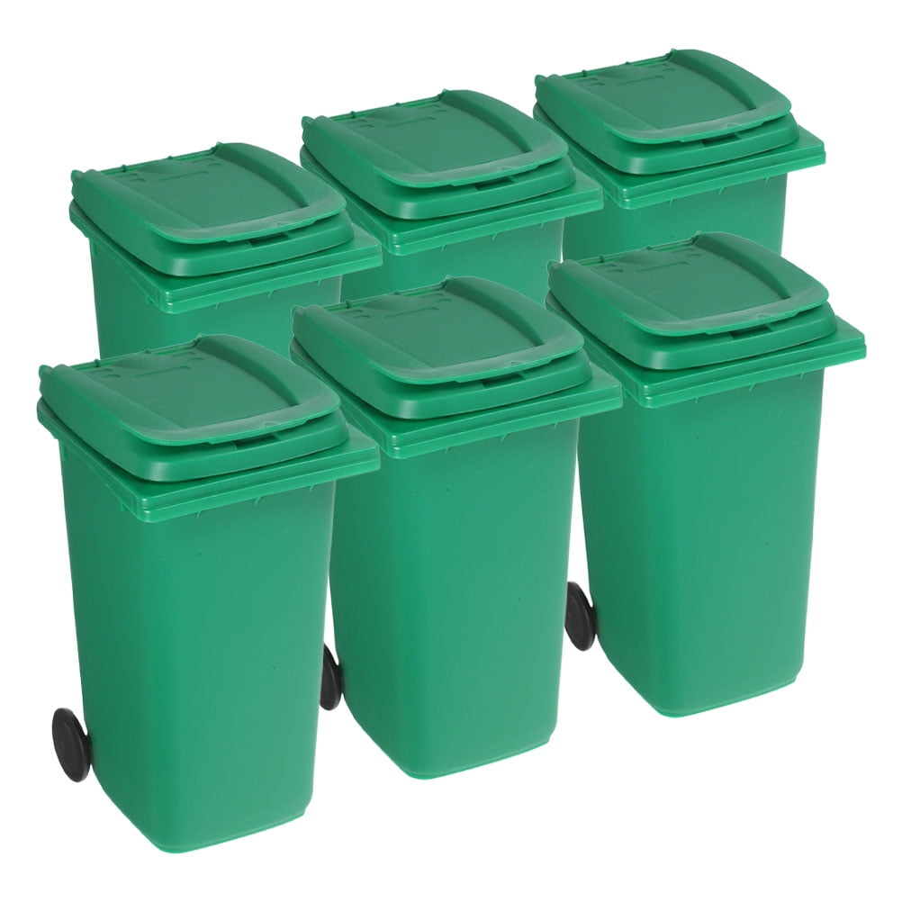 Raindrops 6 Pcs Waste Paper Container Desk Bucket Trash Recycling ...