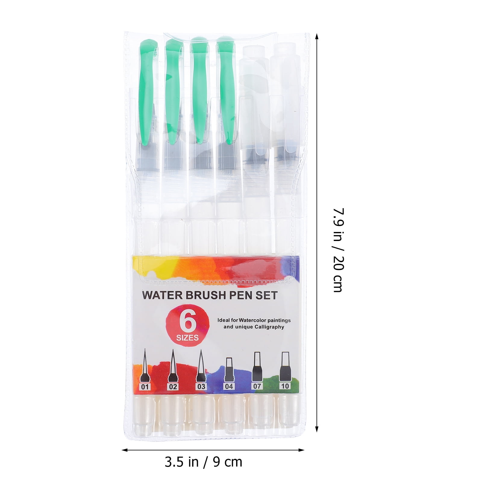 Raindrops 6 Pcs Water Injection Pen Calligraphy Watercolor Art Pens ...