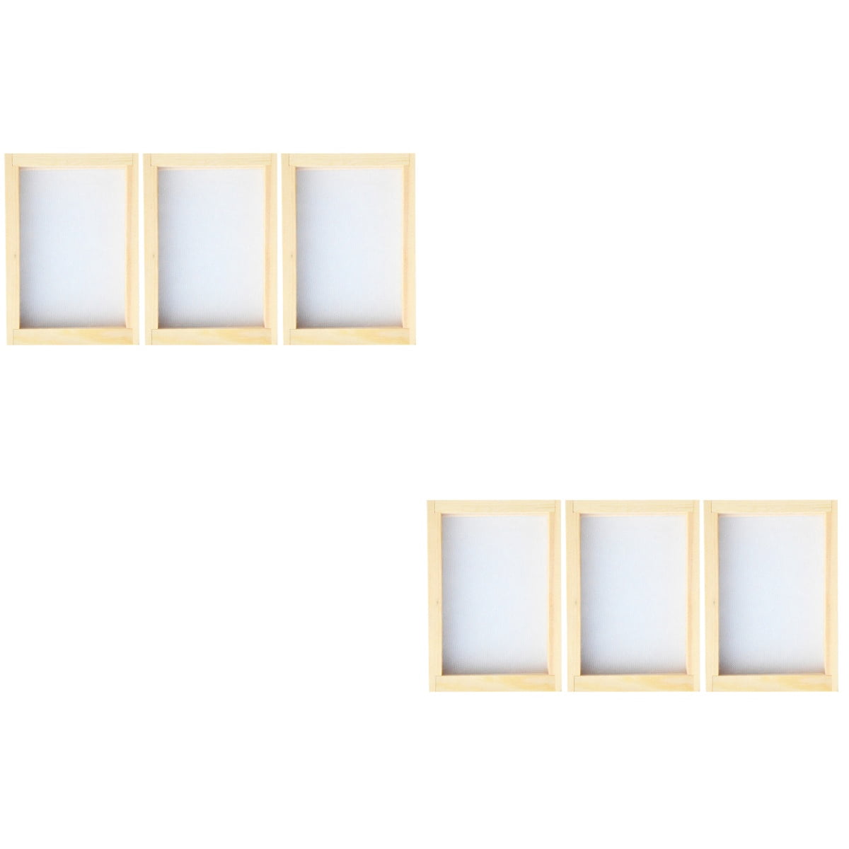 Raindrops 6 Pcs Wooden Paper Making Papermaking Mould Frame Screen Mesh ...