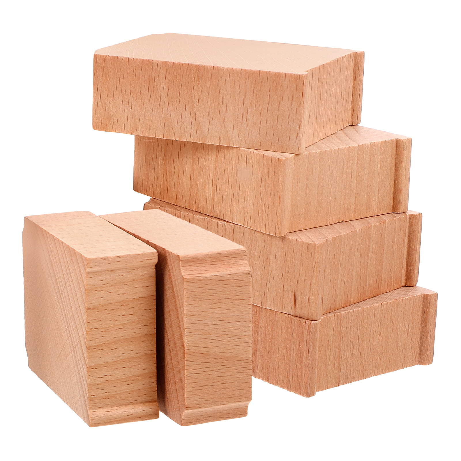 Raindrops 6 Pcs Wooden Train Bridge Pier Accessories Track Riser ...