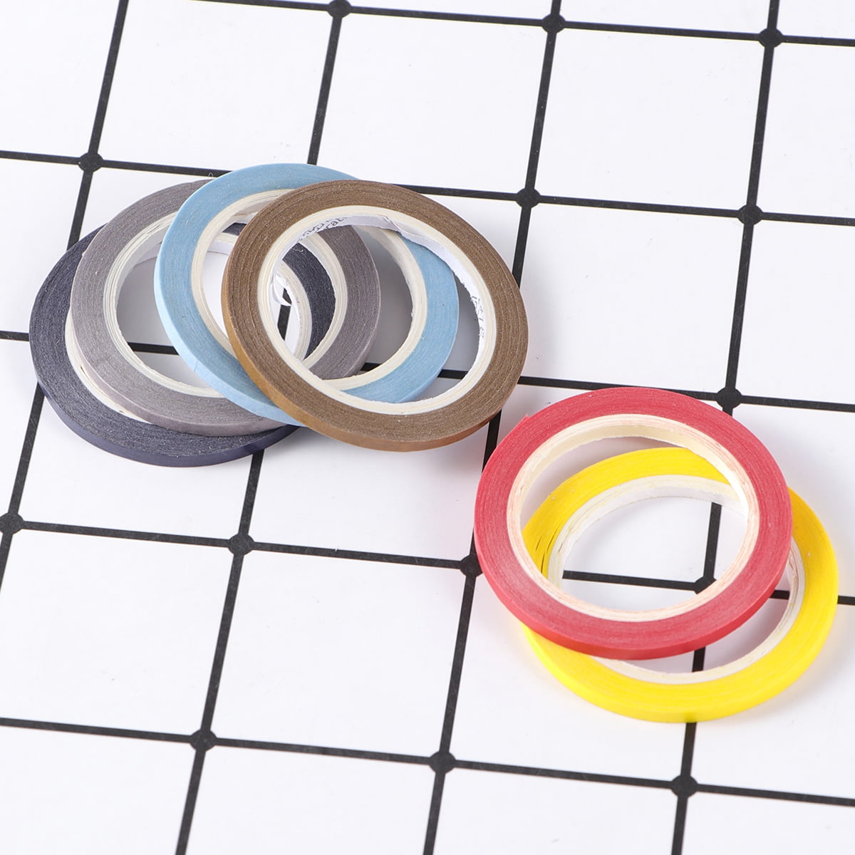 Raindrops 6 Rolls Solid Color Washi Tape DIY Craft Project Design ...