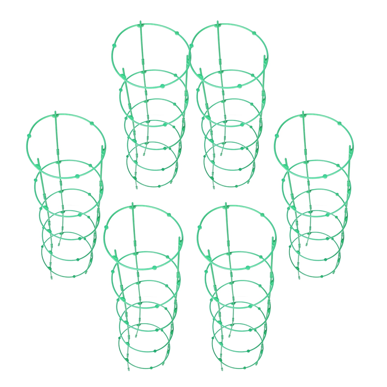 Raindrops Garden Plant Stakes 6Sets Green Plastic Trellis for Potted ...