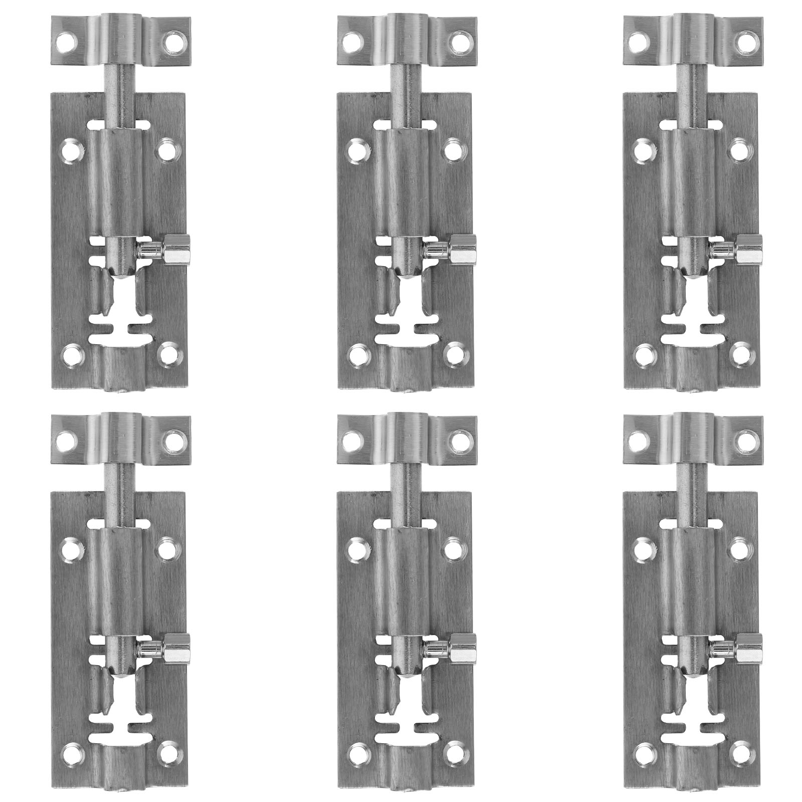 Raindrops 6 Sets Heavy Duty Stainless Steel Door Bolt Lock with Screws ...