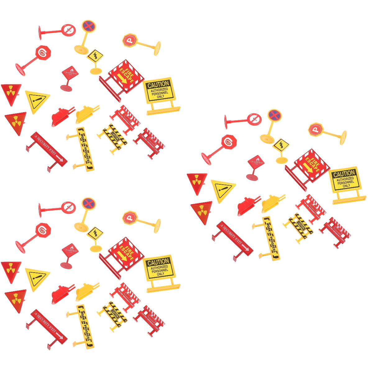 Raindrops 6 Sets Mini Traffic Signs Mini Traffic Playset Traffic Signs ...