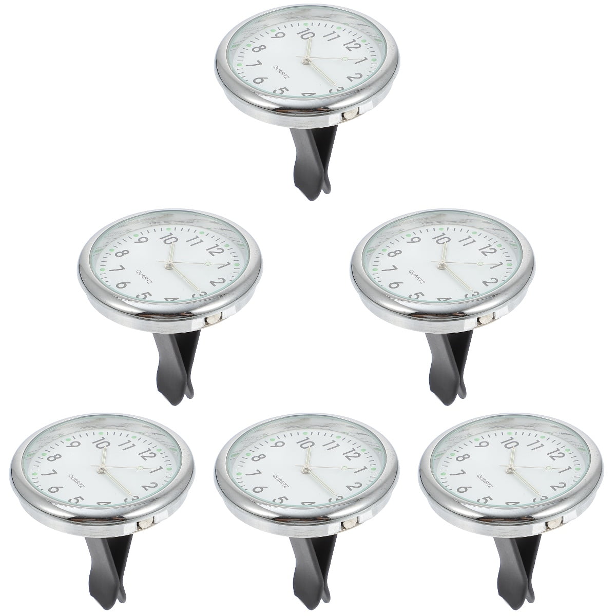 Raindrops 6 Sets Vehicle Clocks Adhesive Auto Clock Practical Precise ...