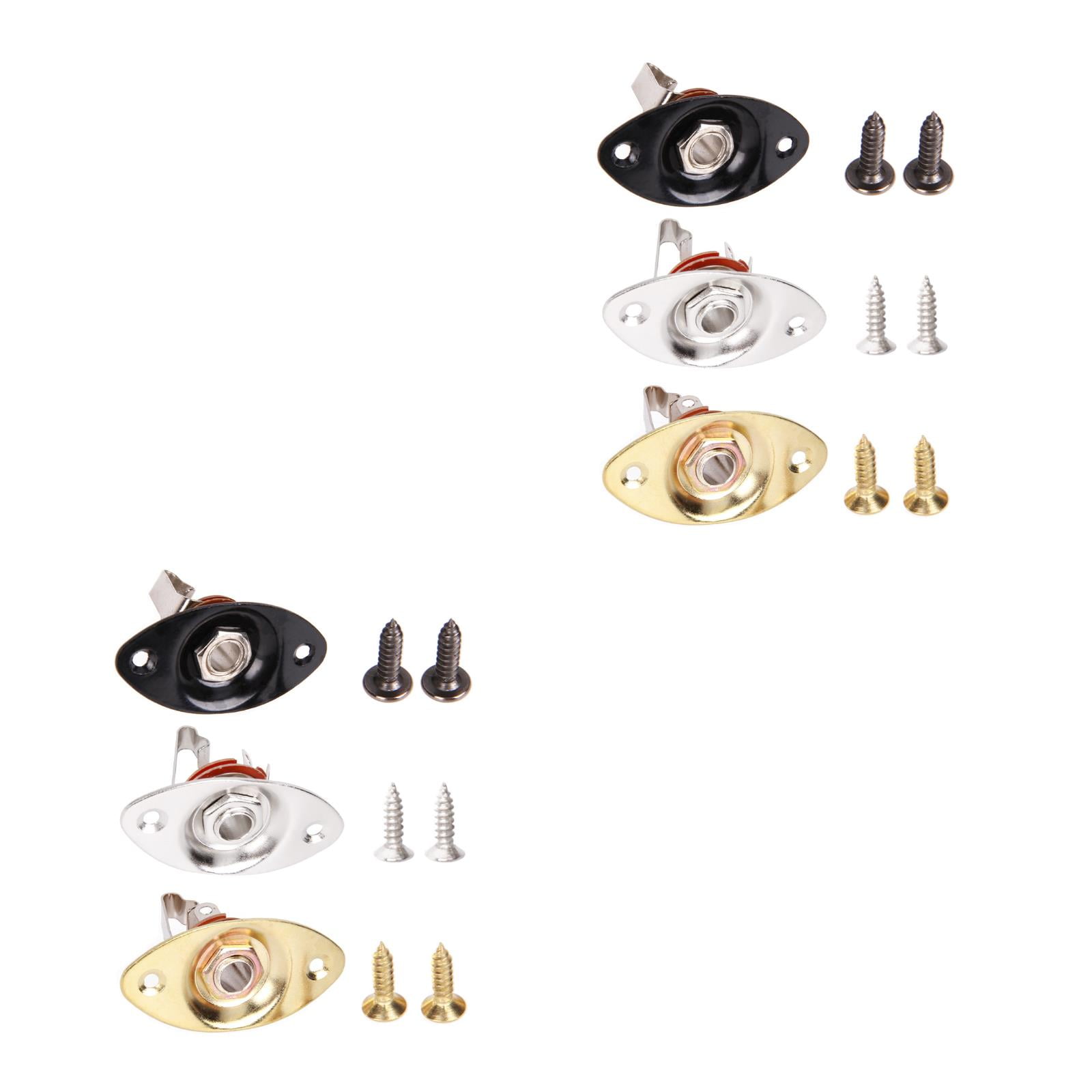 Raindrops 6 Sets of Practical Guitar Bass Socket Plates Electric Guitar ...