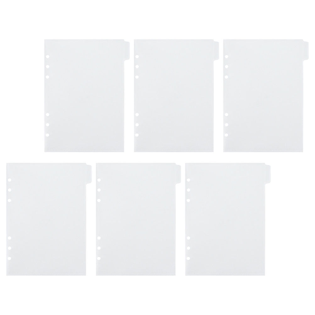 Raindrops 6 Sheets Notebook with Dividers Small Filing Cabinet Binder ...