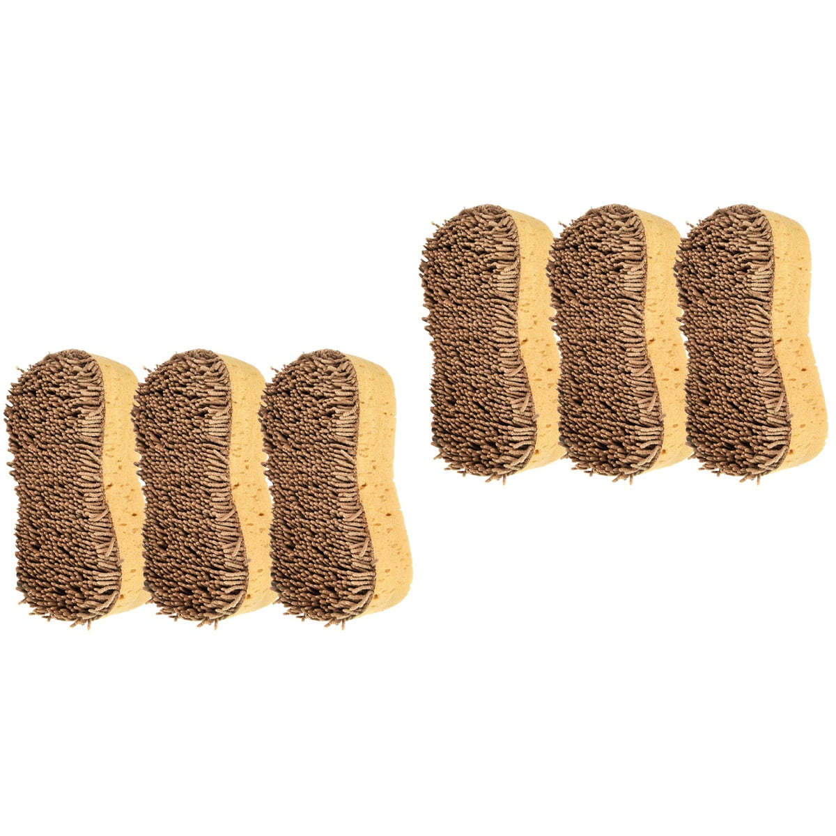 Raindrops 6 pcs 8-shaped Plush Sponges Cleaning Scrubber Handy ...