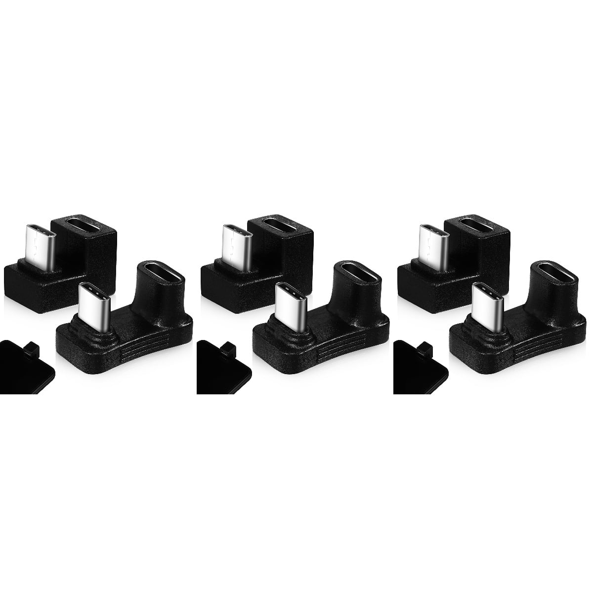 Raindrops 6 pcs Angle USB C Adapter U-Shape Angled Adapter for Laptop ...