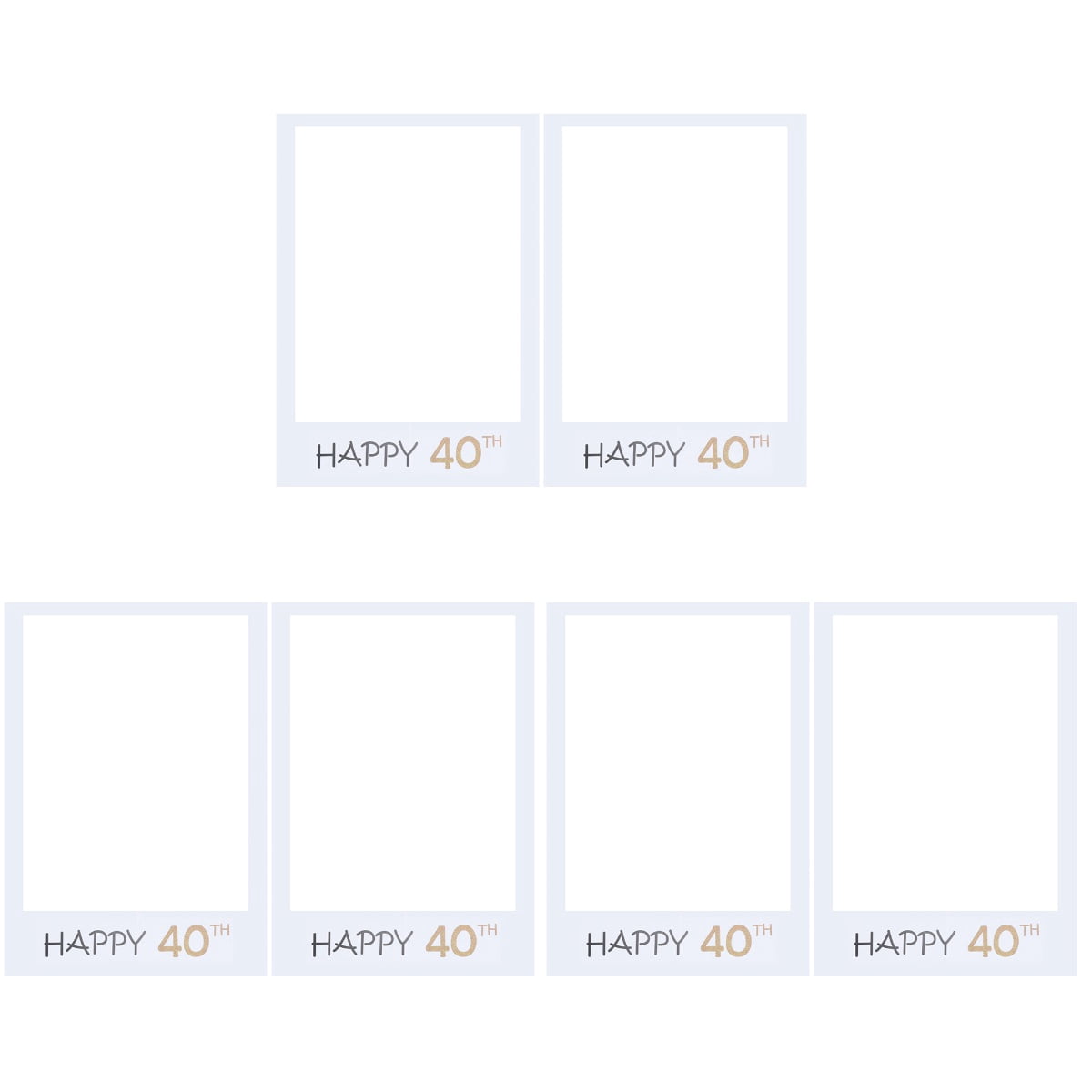Raindrops 6 pcs BIRTHDAY PARTY Layout Paper Picture Frame Creative ...