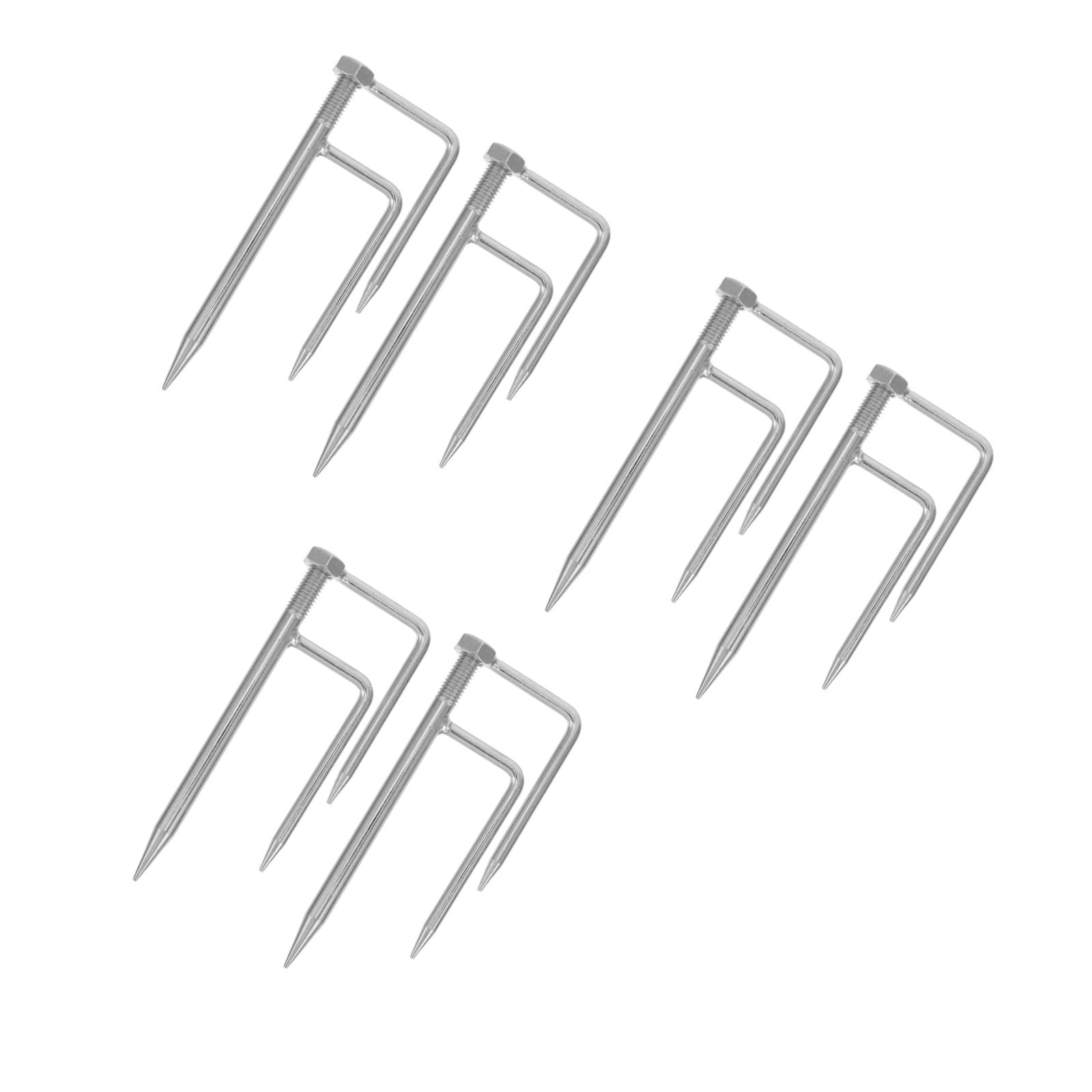 Raindrops 6-Pack Umbrella Anchors with Three-Pronged Base for Outdoor ...