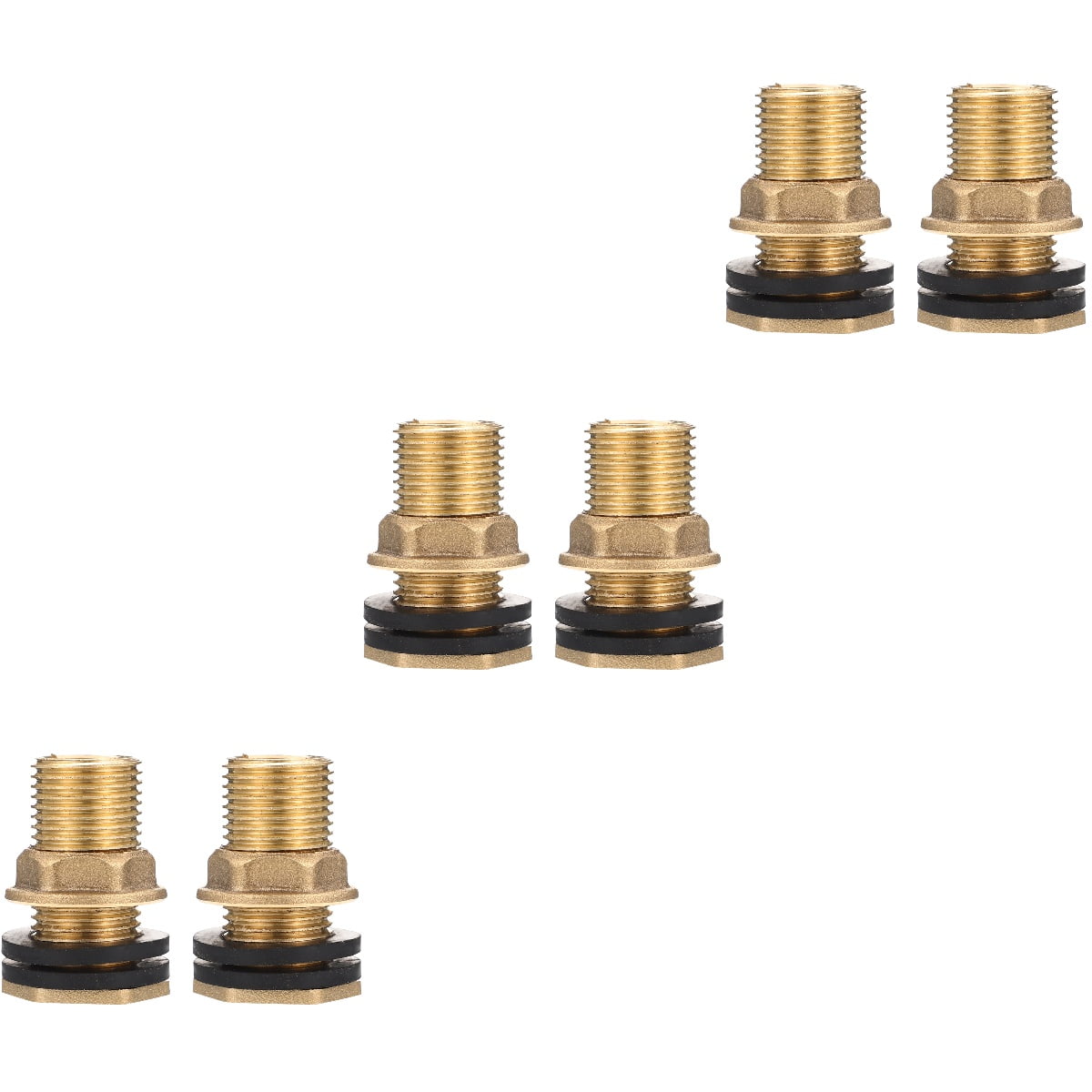 Raindrops 6 pcs Brass Threaded Water Tower Connector 1/2" Male 3/8 ...