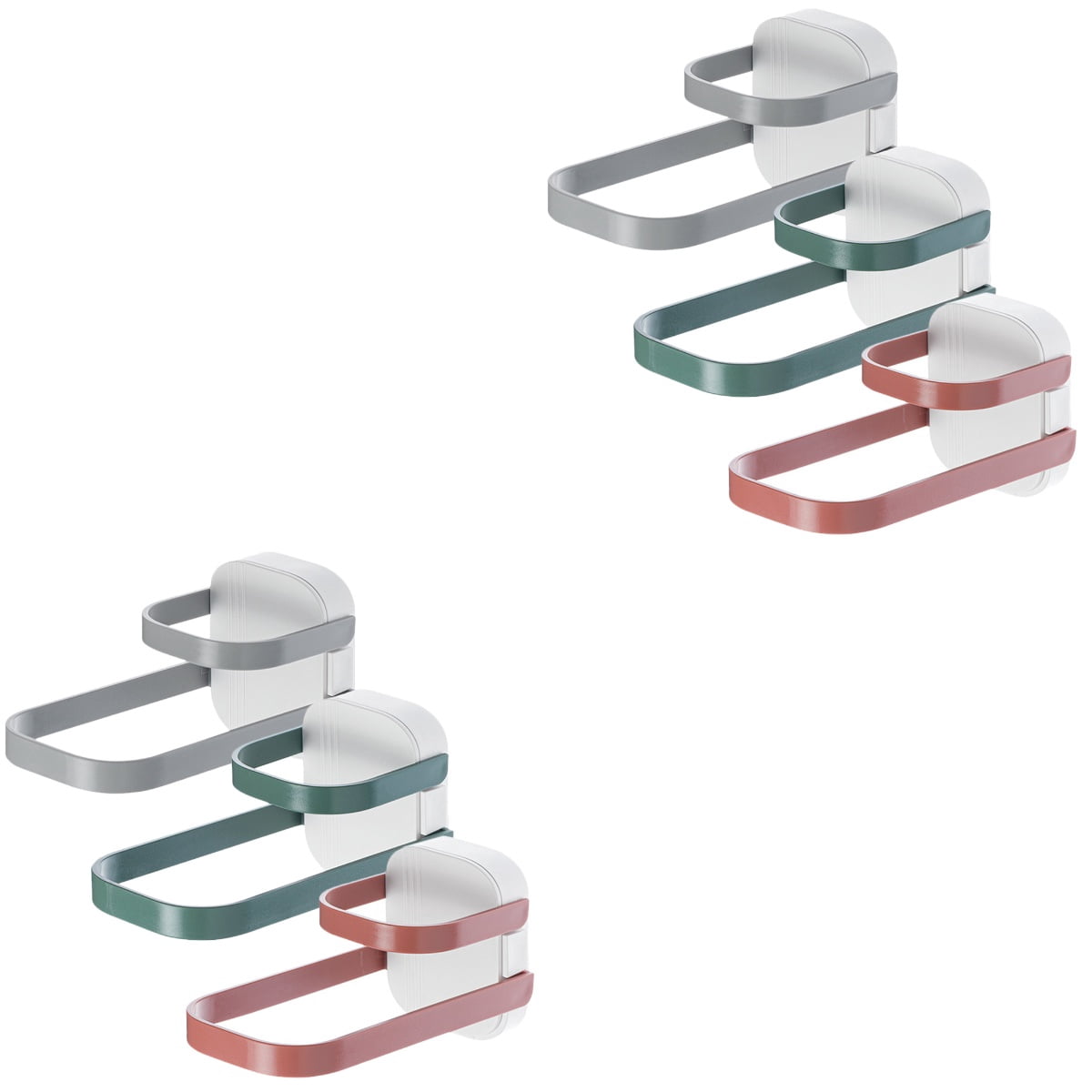 Raindrops 6 pcs Clothes Hanger Storage Double Layered Hanger Stacker ...