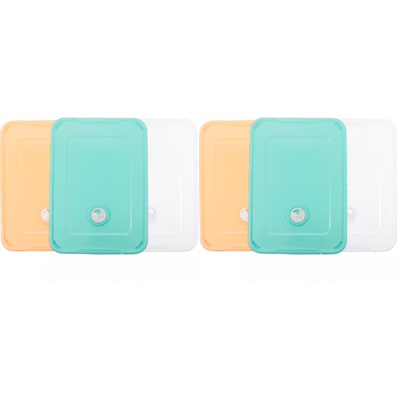 Raindrops 6 pcs Fridge Dumpling Organizer Stackable Dumpling Box Clear ...