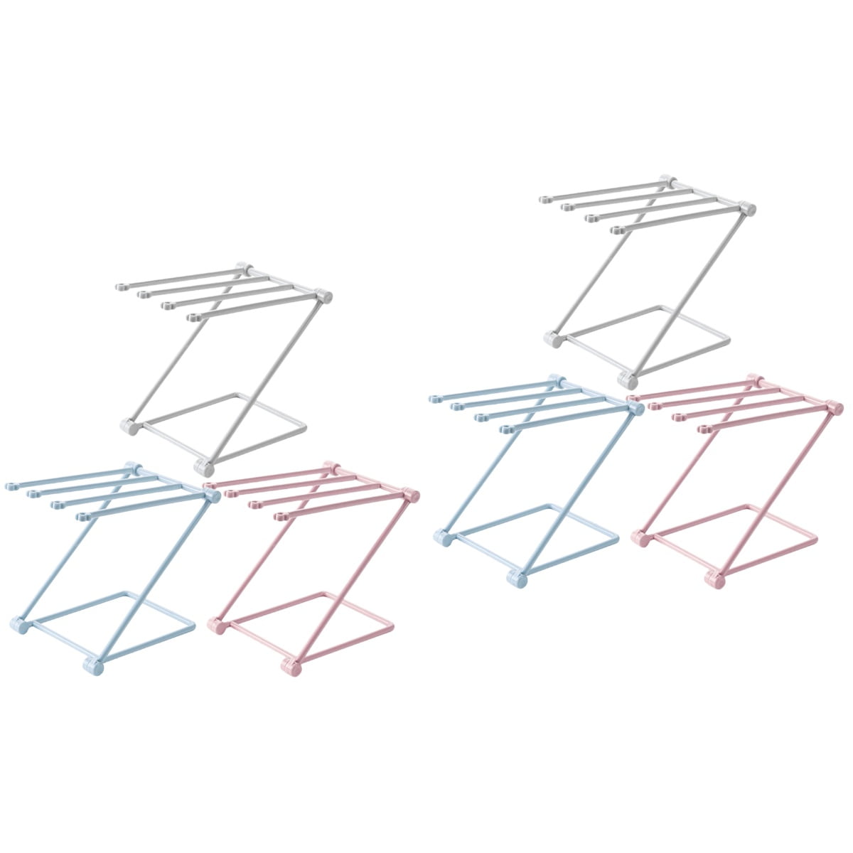 Raindrops 6 pcs Kitchen Countertop Dishcloth Drying Rack Foldable ...
