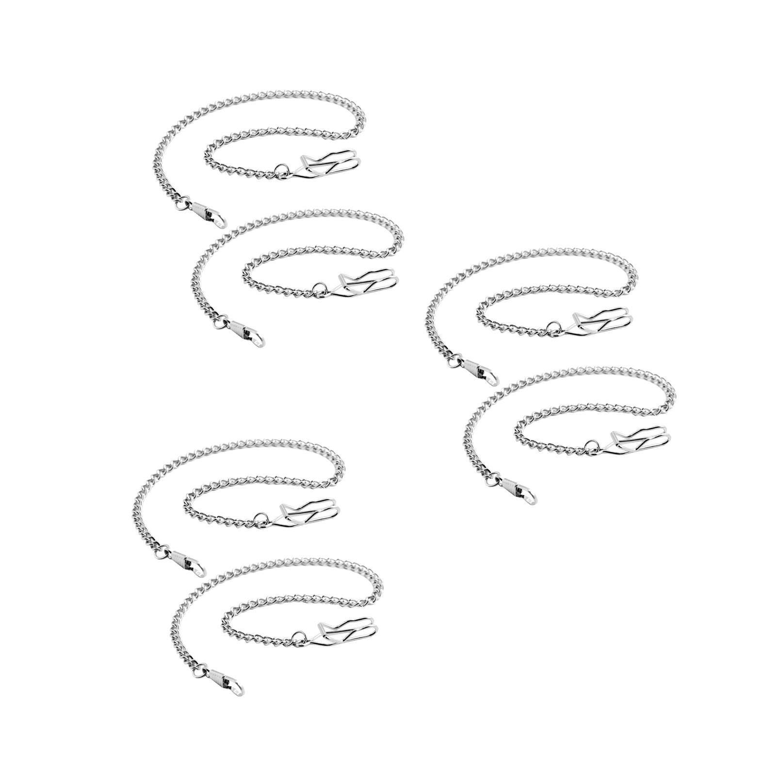 Raindrops 6 pcs Metal Pocket Watch Chains Decorative Chain Clothing ...