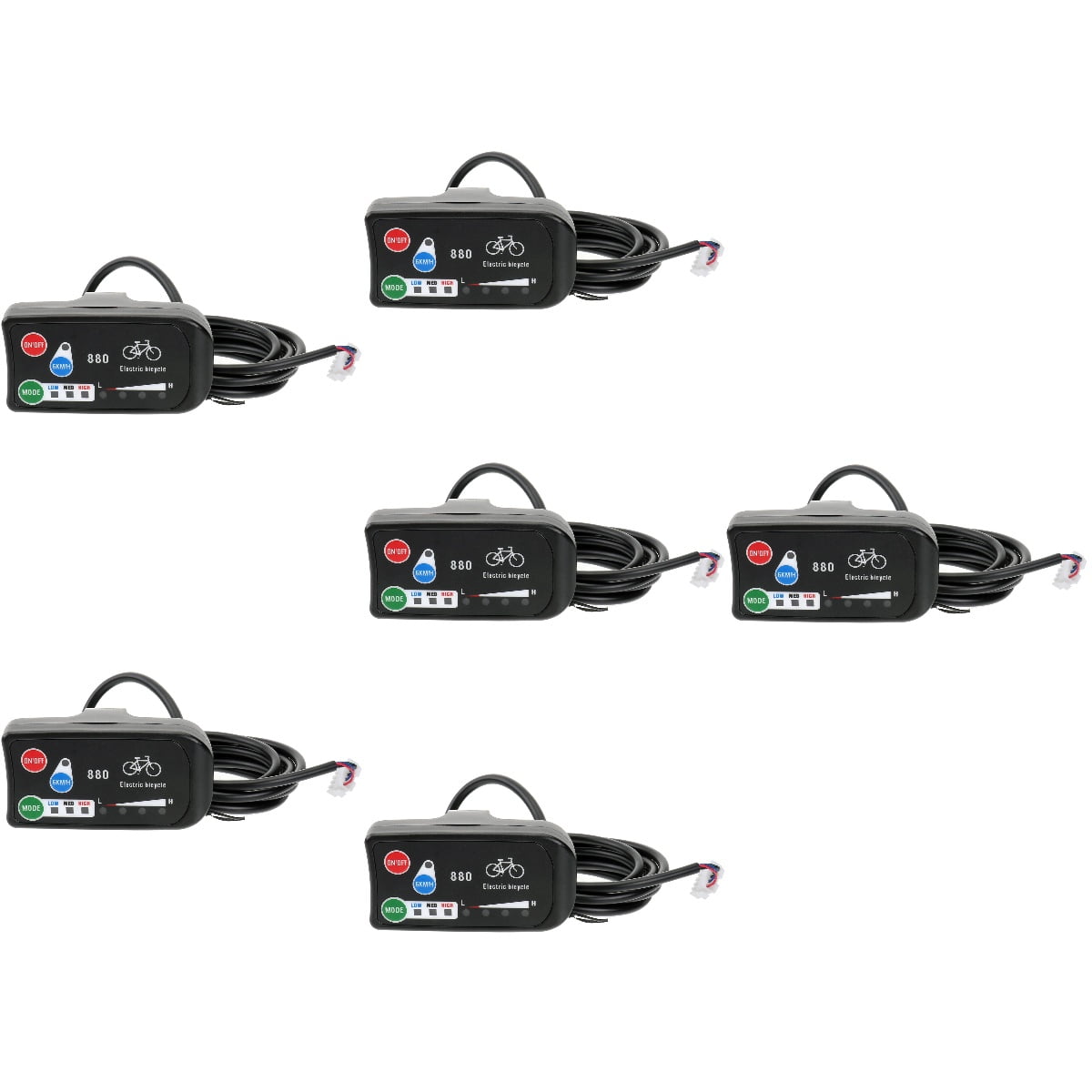 Raindrops 6 pcs Mountain Bike Display Panel Bike Control Panel Display ...