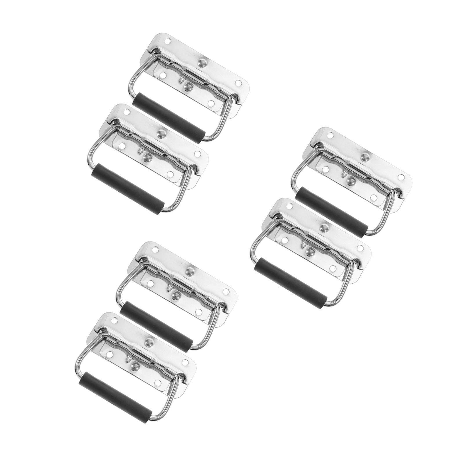Raindrops 6 pcs Spring-Loaded Folding Handles Stainless Steel Folding ...