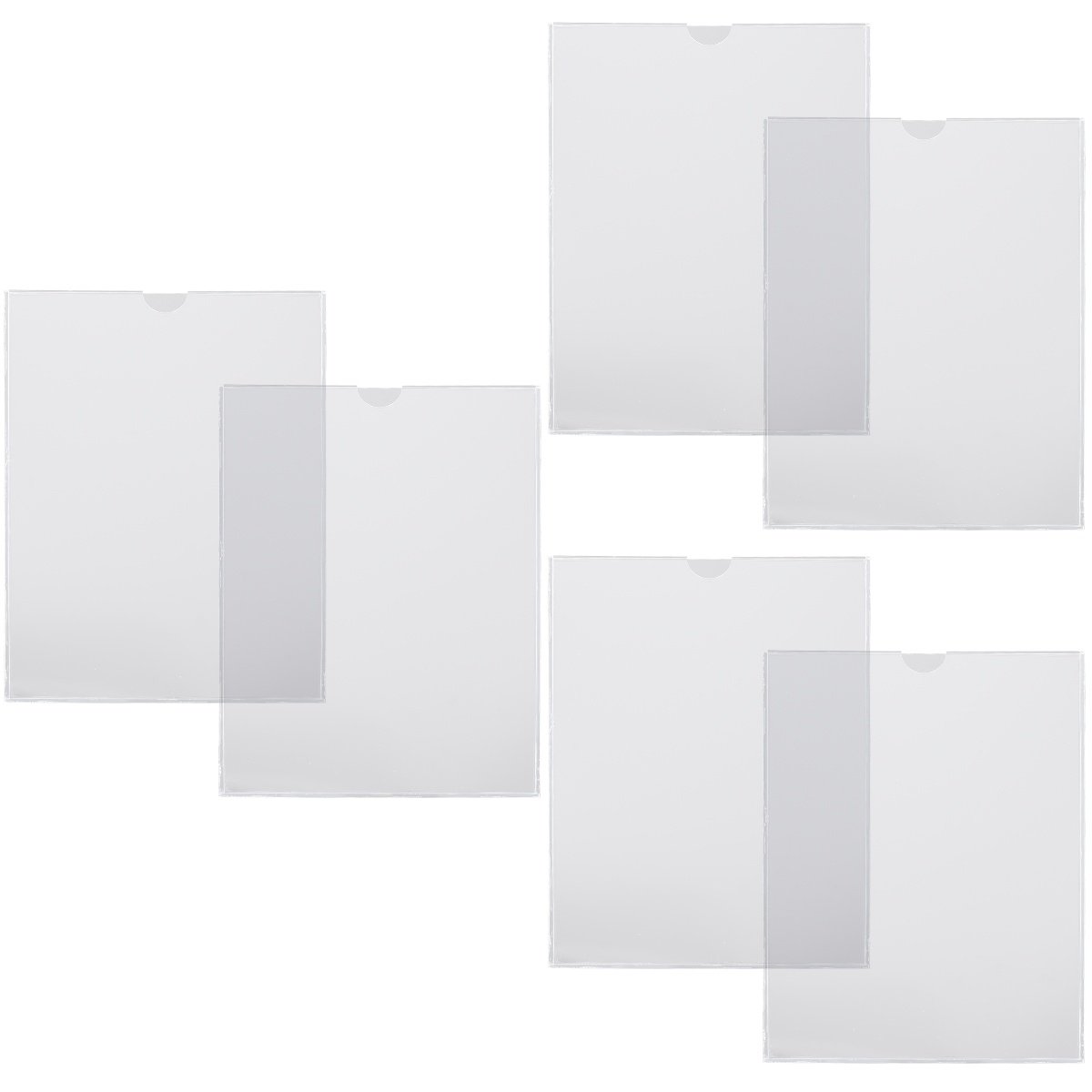 Raindrops 6 pcs Transparent Display Rack Practical A4 Picture Rack Wall ...