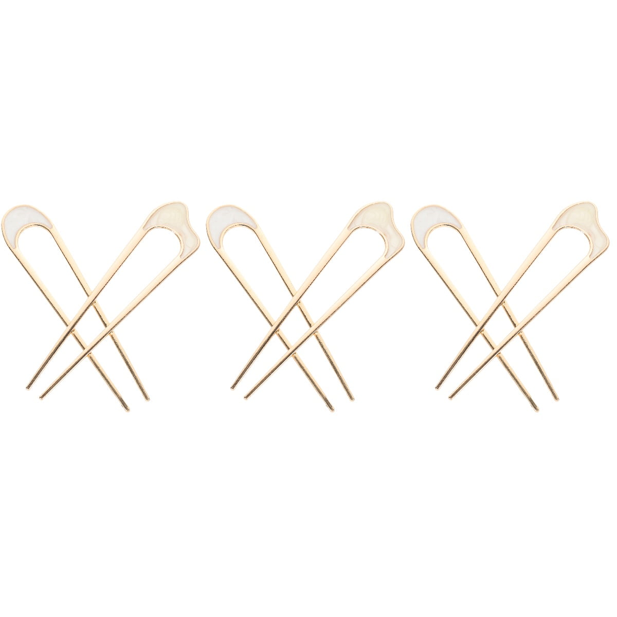 Raindrops 6 pcs U-shaped Hair Pins Metal Hair Sticks Vintage Hairstyle ...