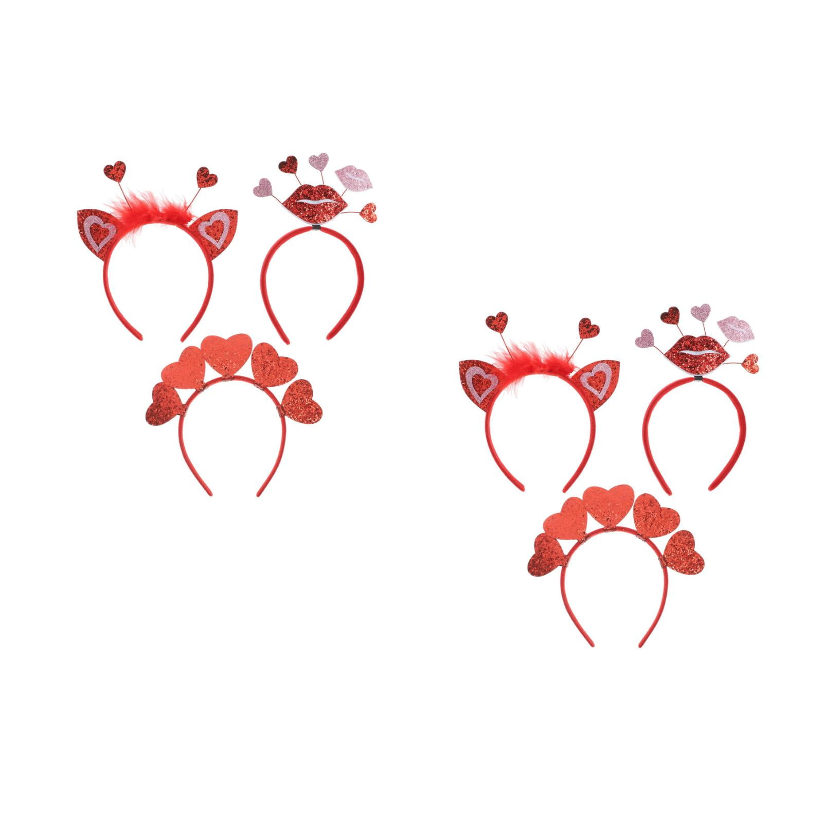 Raindrops 6 pcs Valentine's Day Headbands Party Headbands Sequin ...