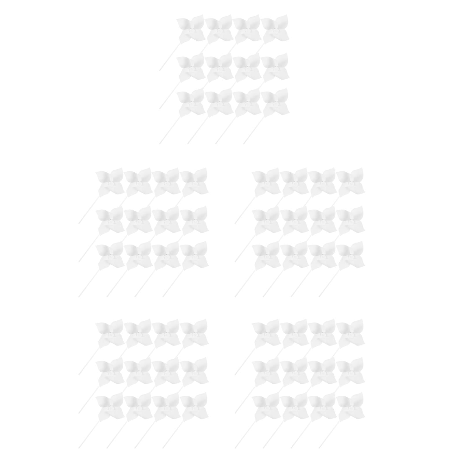 Raindrops 60 Pcs DIY Pinwheel Blank Paper Windmills Craft Color Your ...