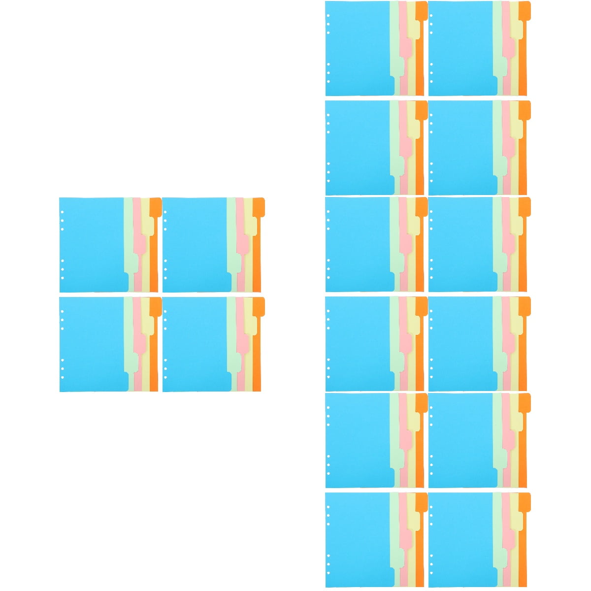 Raindrops 60 Pcs Daily Use Binder Dividers Office Binder Tabs Household ...