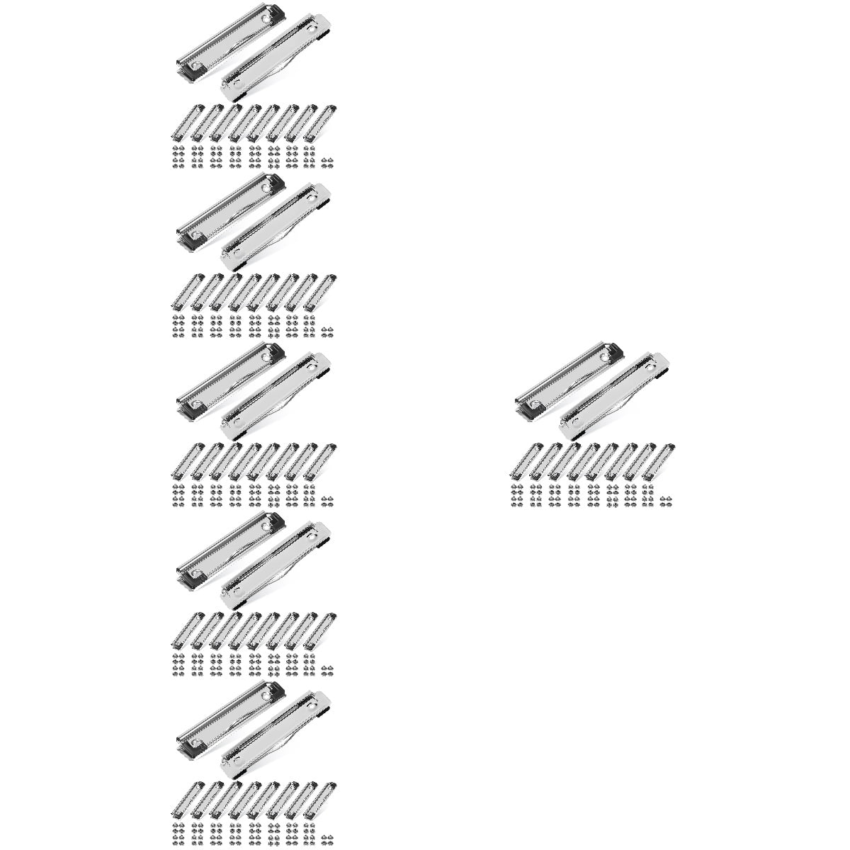 Raindrops 60 Pcs Mountable Clipboard Clips Spring Loaded Surface Mount ...