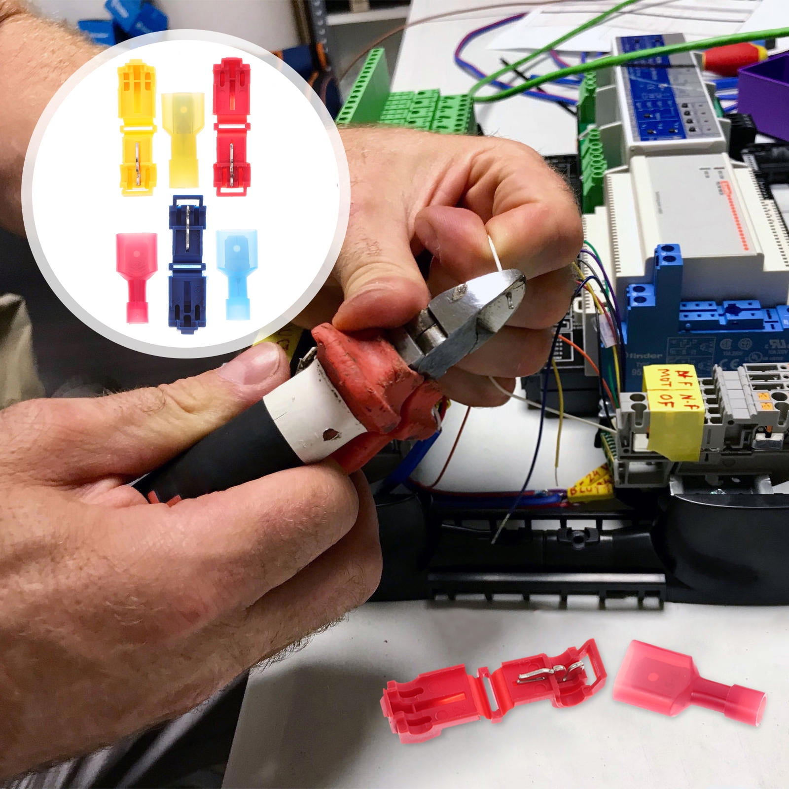 Raindrops 60 Pcs T-Tap Quick Splice Connector Kit T-Tap Wire Connectors ...