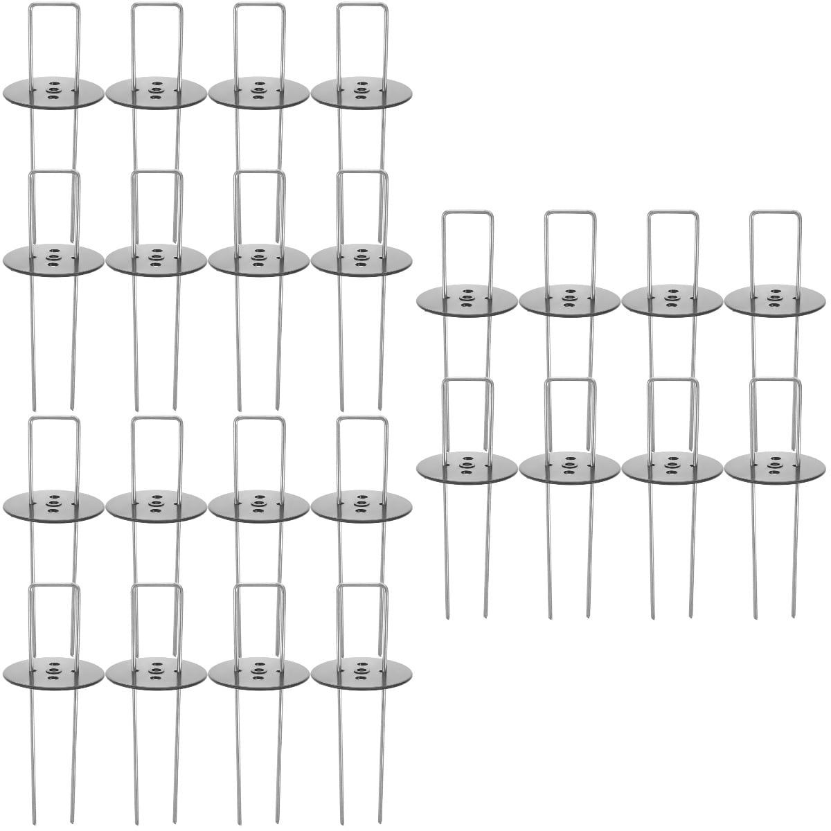 Raindrops 60 Sets U-shaped Fastening Stake Tablecloth Ground Fixing ...