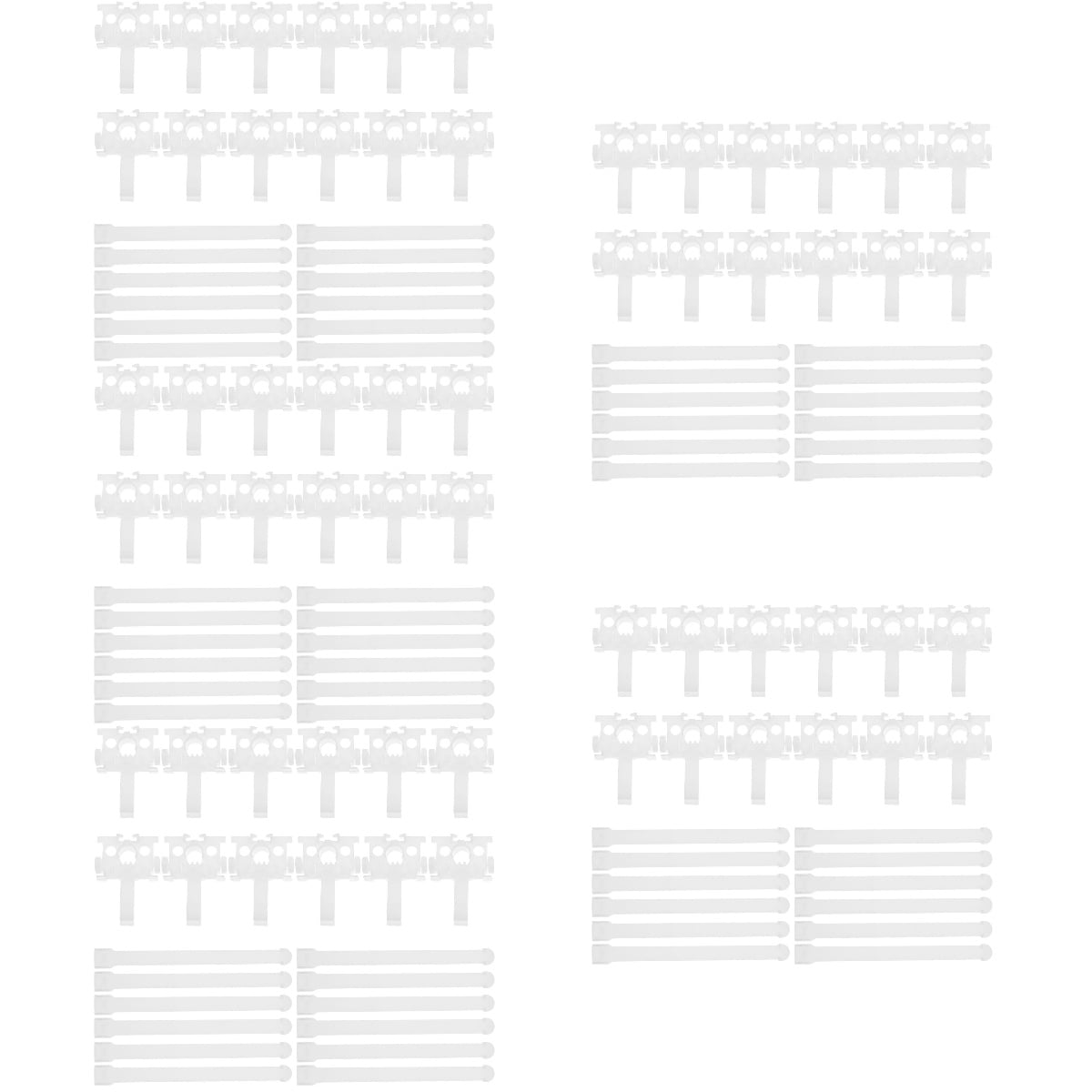 Raindrops 60 Sets Vertical Blind Repair Clip Slats Vertical Blind ...