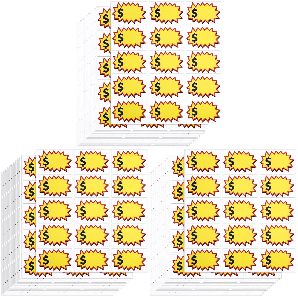 Raindrops 60 Sheets Pricing Stickers Yard Sale Stickers Retail Sale ...