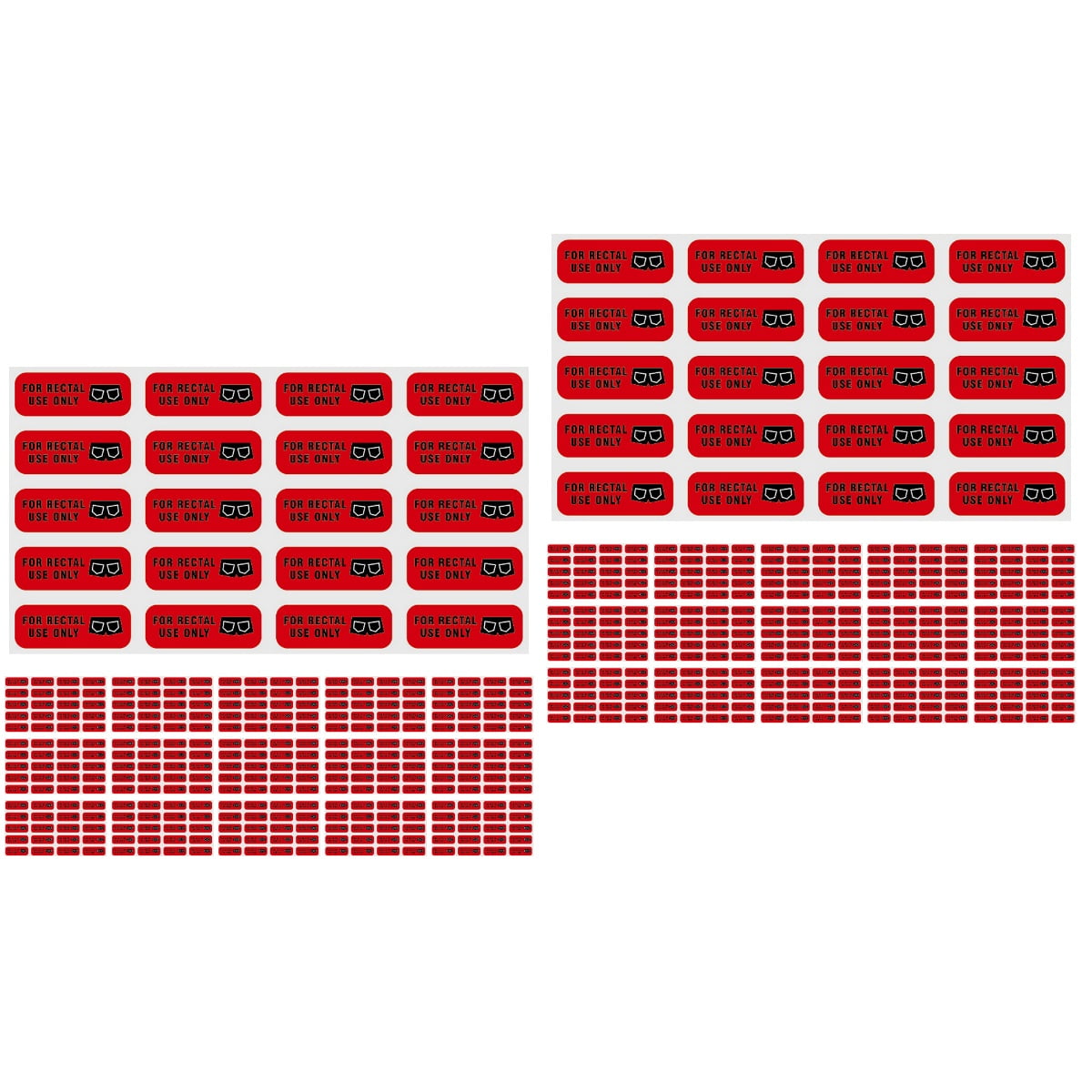 Raindrops 60 Sheets of Small Rectal Use Only Stickers Party Stickers ...