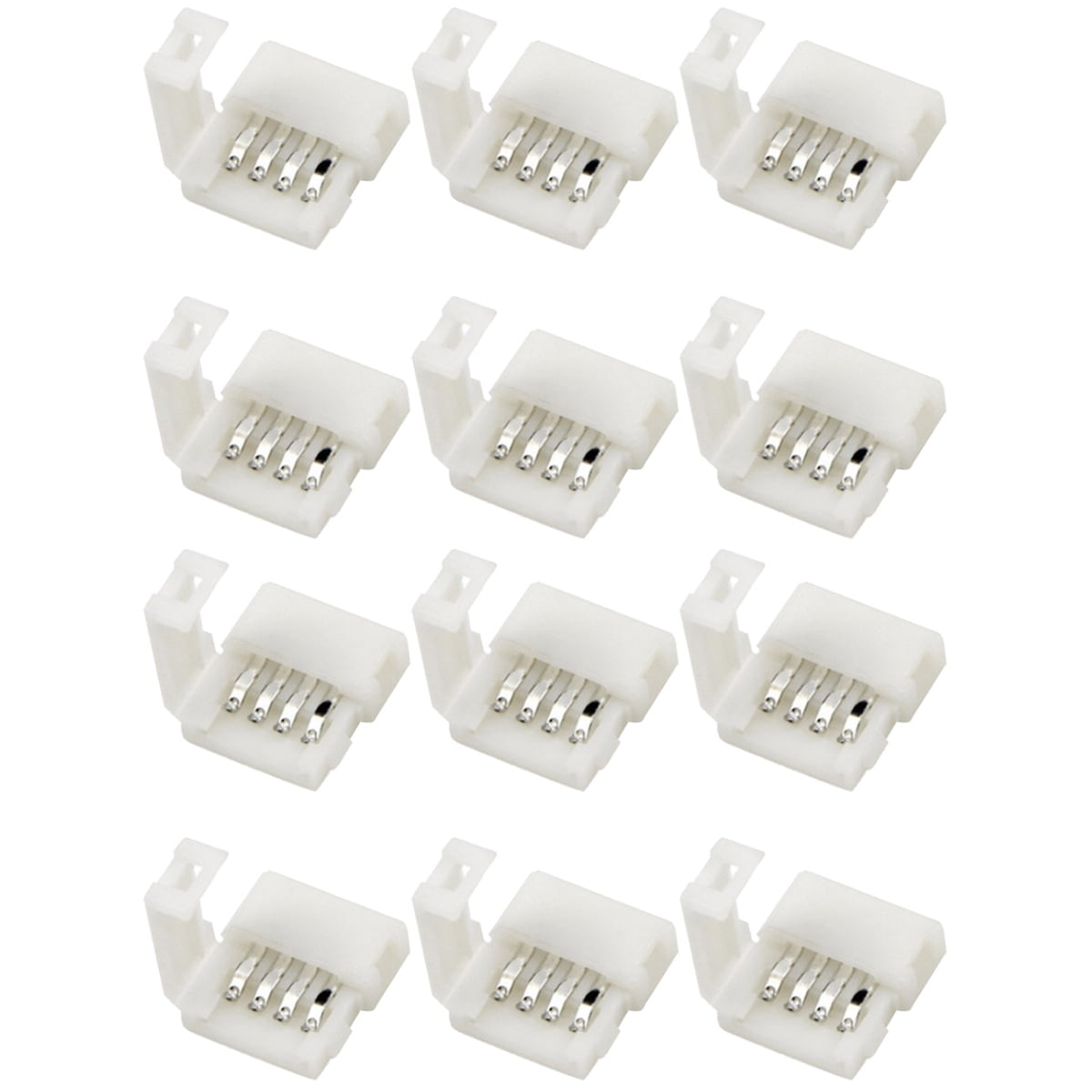 Raindrops 60 pcs 5050 4 Pin RGB Corner Connector Corner Clips Buckle ...