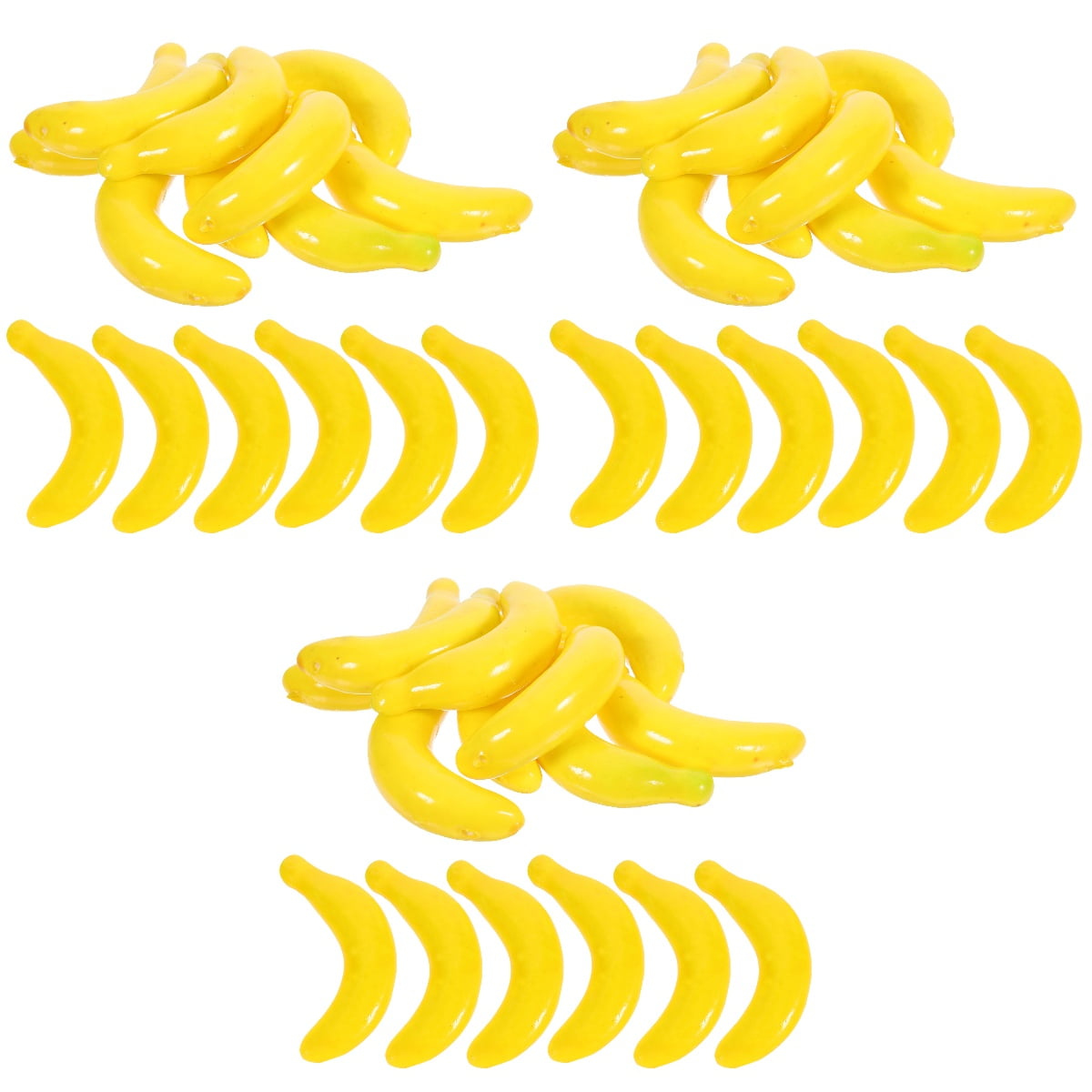 Raindrops 60 pcs Artificial Banana Model Simulation Banana Decor Fake ...