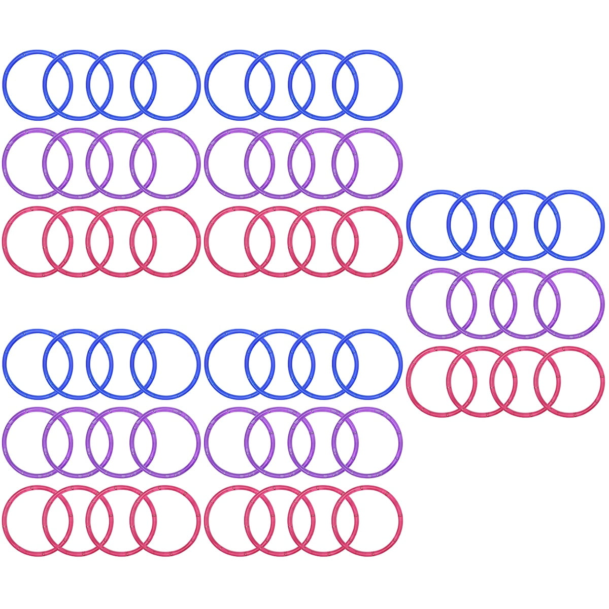 Raindrops 60 pcs DIY Wind Chime Making Circles Acrylic Wind Chime Ring ...