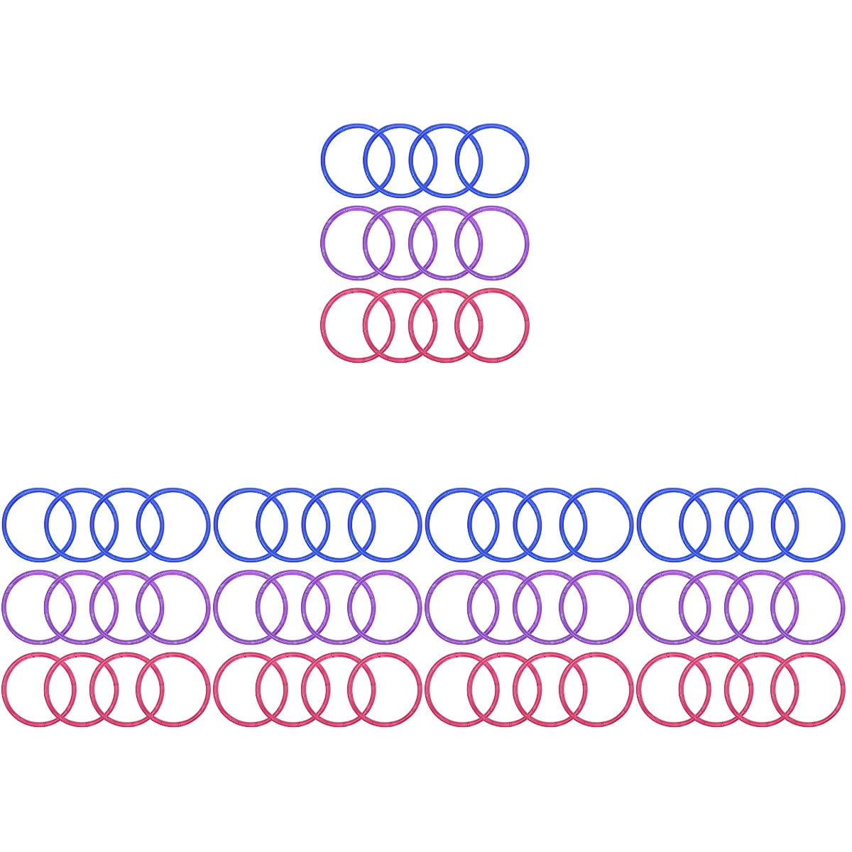 Raindrops 60 pcs DIY Wind Chime Supplies Acrylic Wind Chime Rings Wind ...