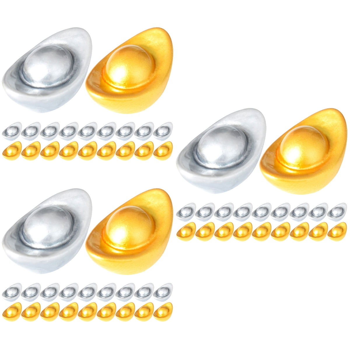 Raindrops 60 pcs Ingot Decor Ingot Models Ingot Ornaments Ingot Crafts ...