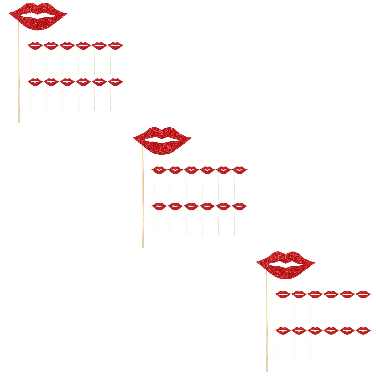 Raindrops 60 pcs Party Photo Booth Props Funny Lips Photo Booth Prop ...