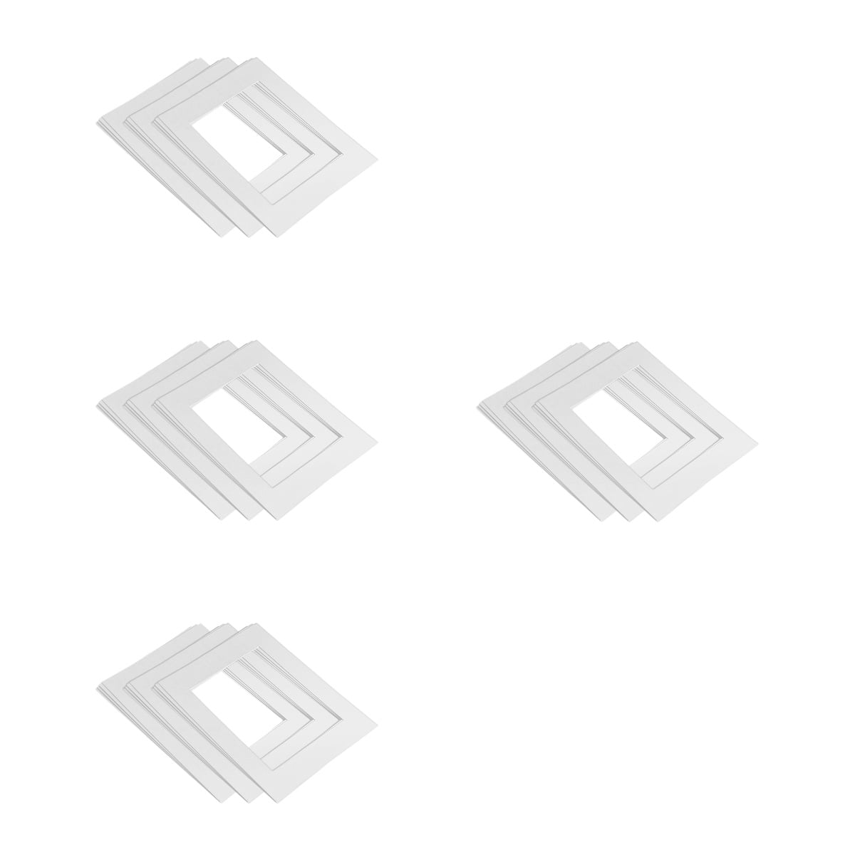 Raindrops 60 pcs Photo Frame Mats Pre-cut Photo Display Matting Picture ...