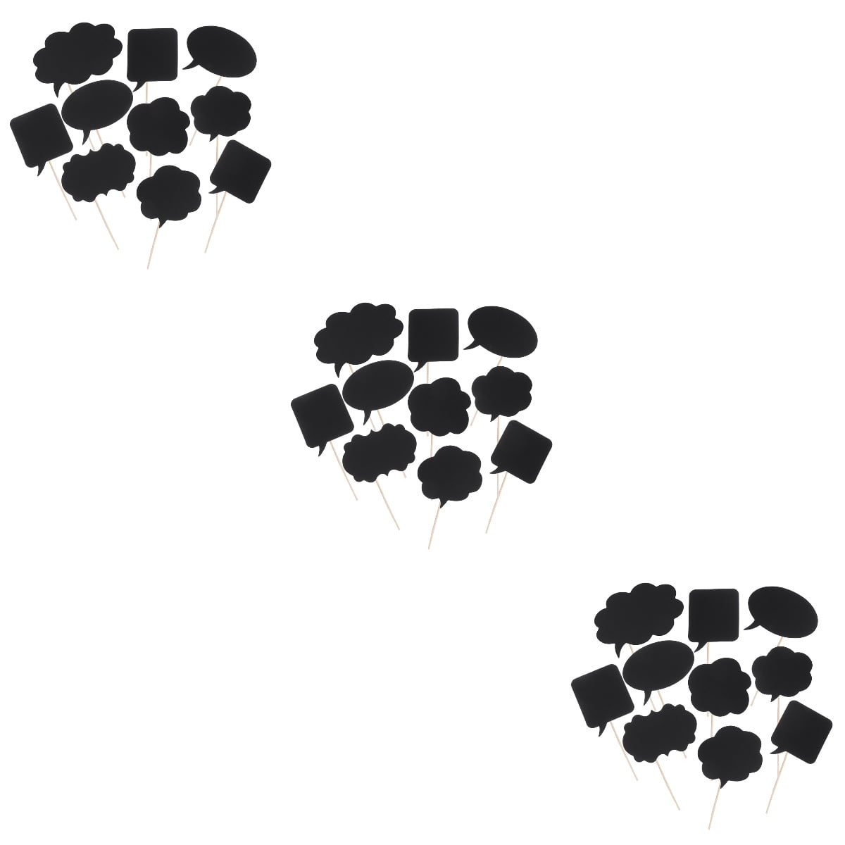 Raindrops 60 pcs Selfie Photo Props Paper Writing Chalkboards Message ...