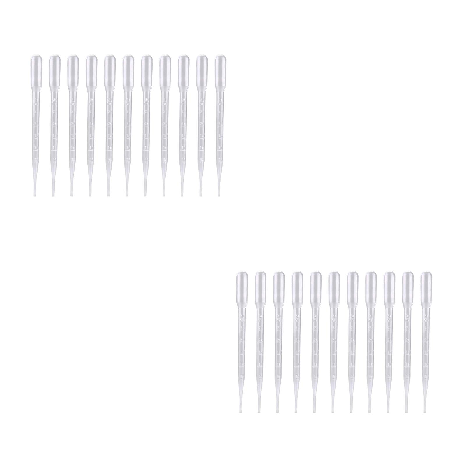 Raindrops 600 pcs 3ml Pipettes Droppers Graduated Eye Dropper Set for ...