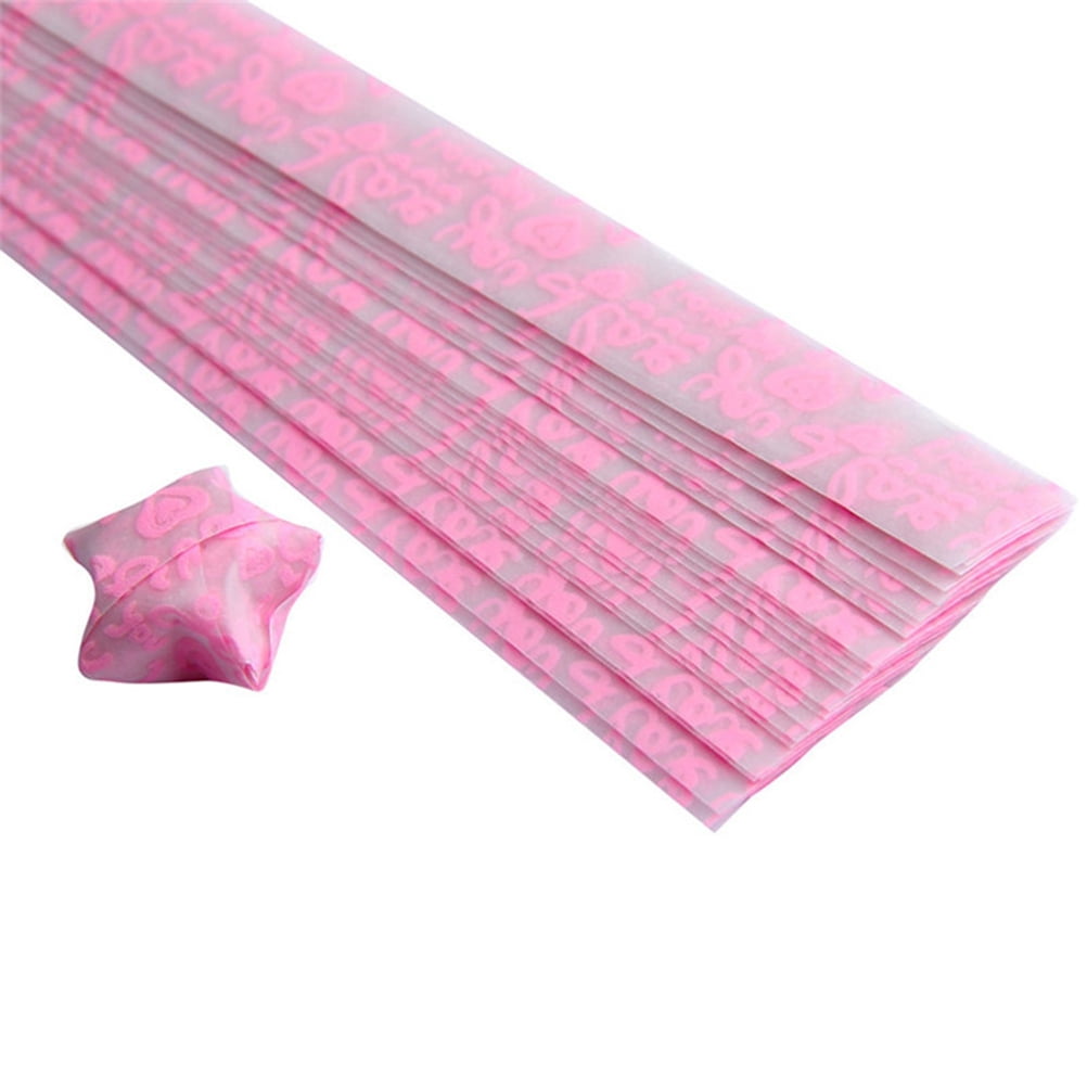 Raindrops 600Pcs Glowing Star Origami Paper Random Color For Entertainment With Children And DIY ...