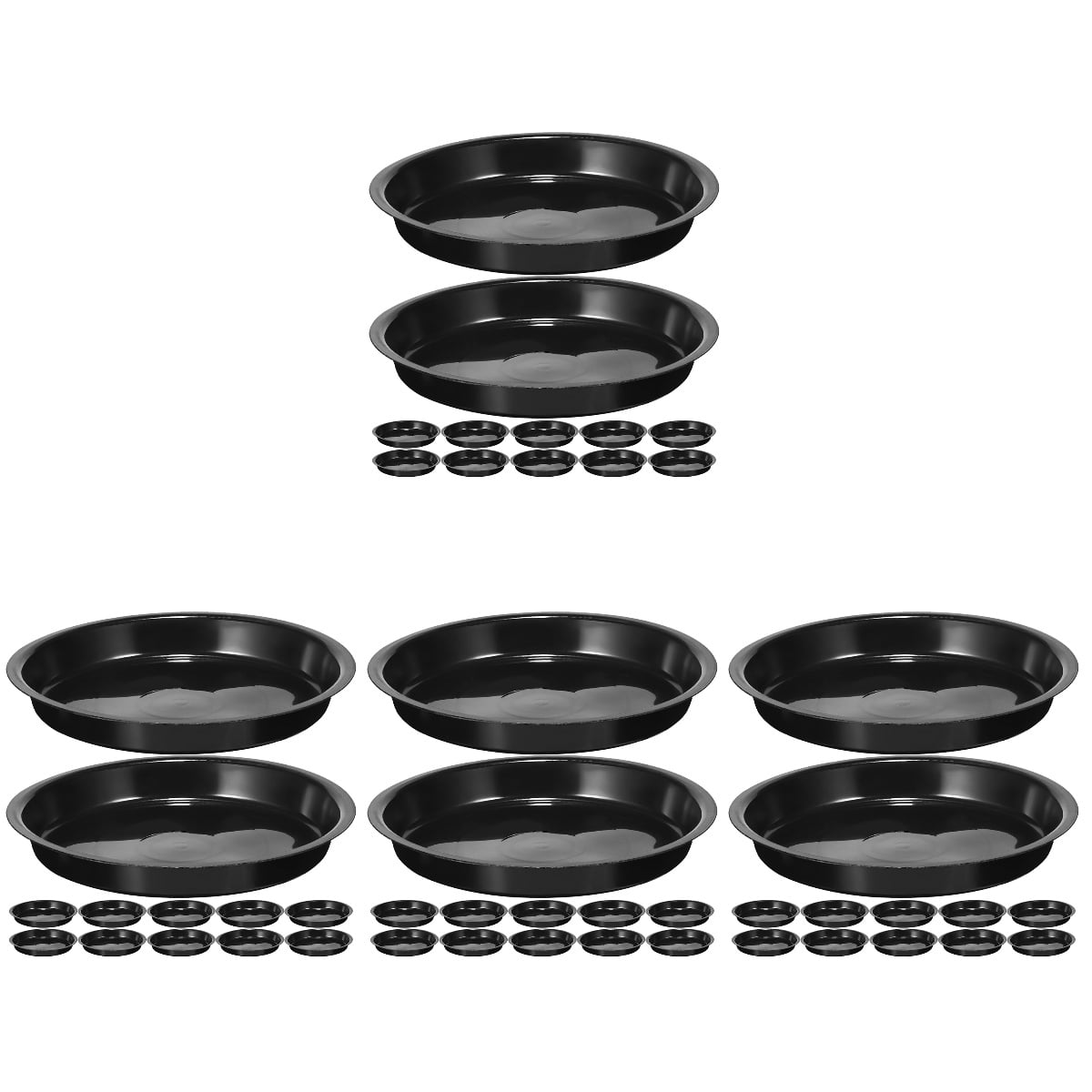 Raindrops 64 Pcs Round Flowerpot Water Tray Round Plant Saucer Garden ...