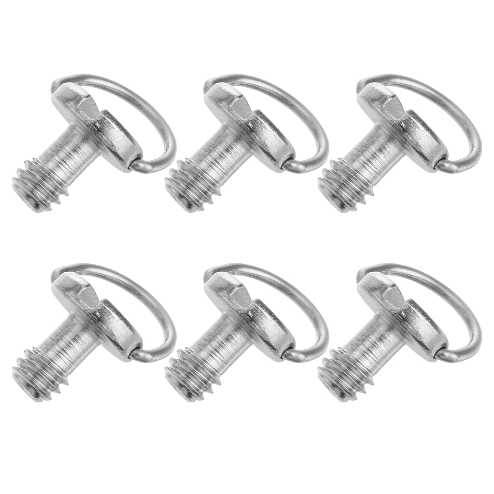 Raindrops 6PCS 1/4 Inch Folding D-Ring Adapter Screw Cam Tripod Monopod Quick Release Plate for ...