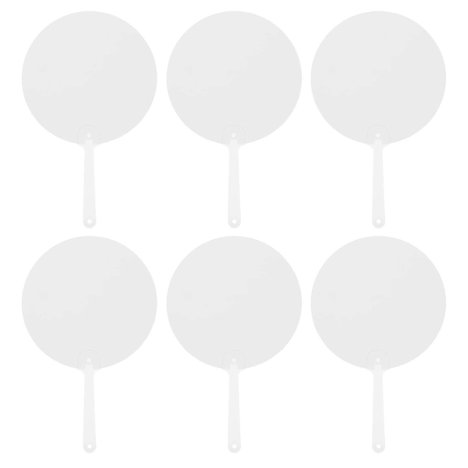 Raindrops Sublimation Blank Handheld Fans White 6Pcs - Walmart.com