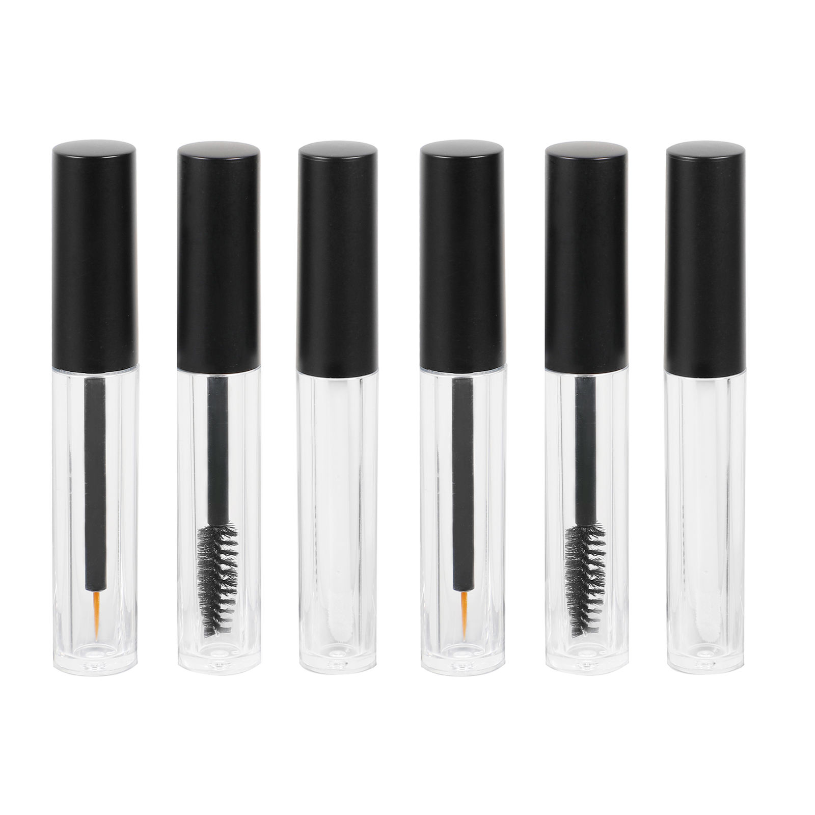 Raindrops 6Pcs Cylindrical Mascara Brush Bottle Plastic Empty ...