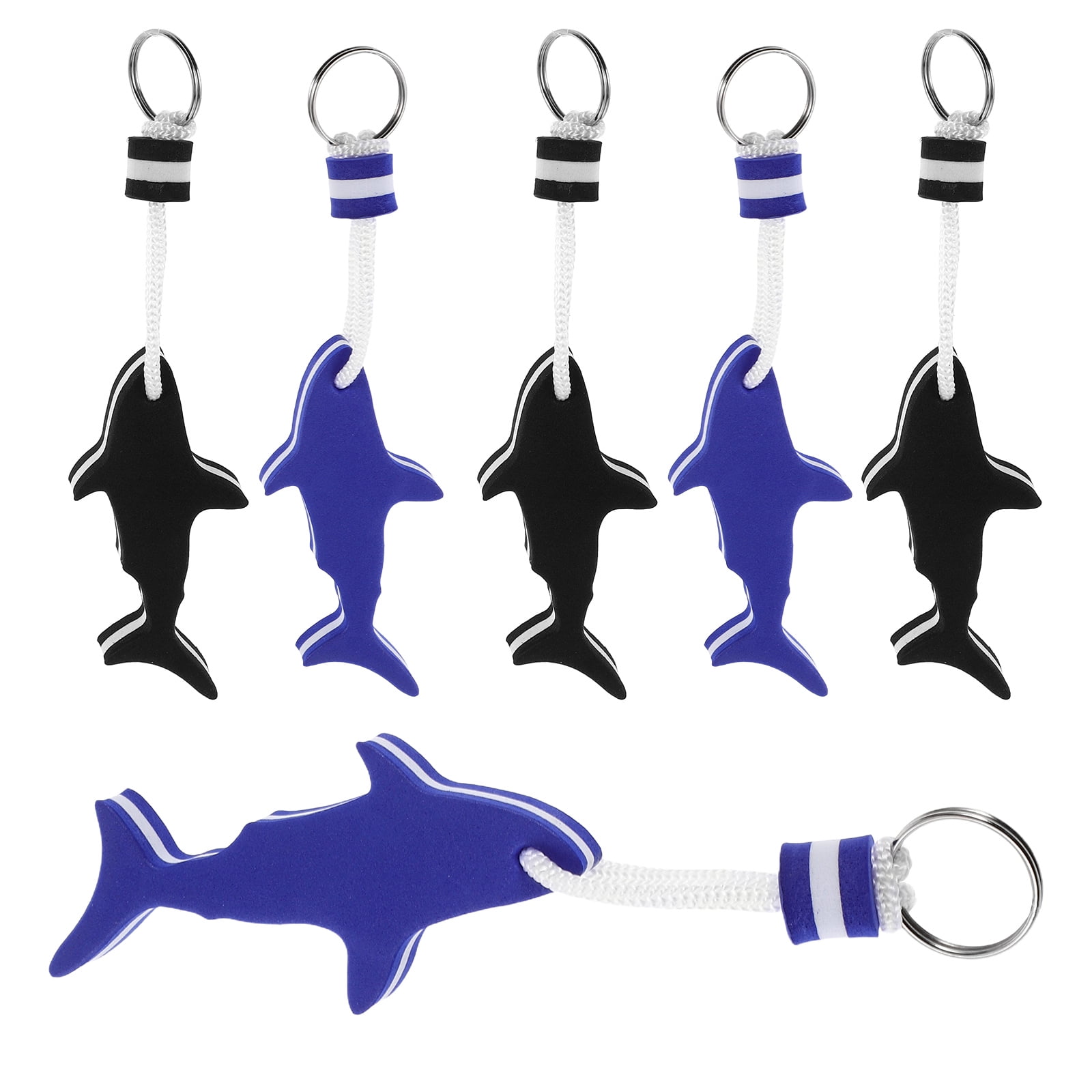 Raindrops 6Pcs Key Float for Boat Key Shark Keyrings EVA Floating Key ...