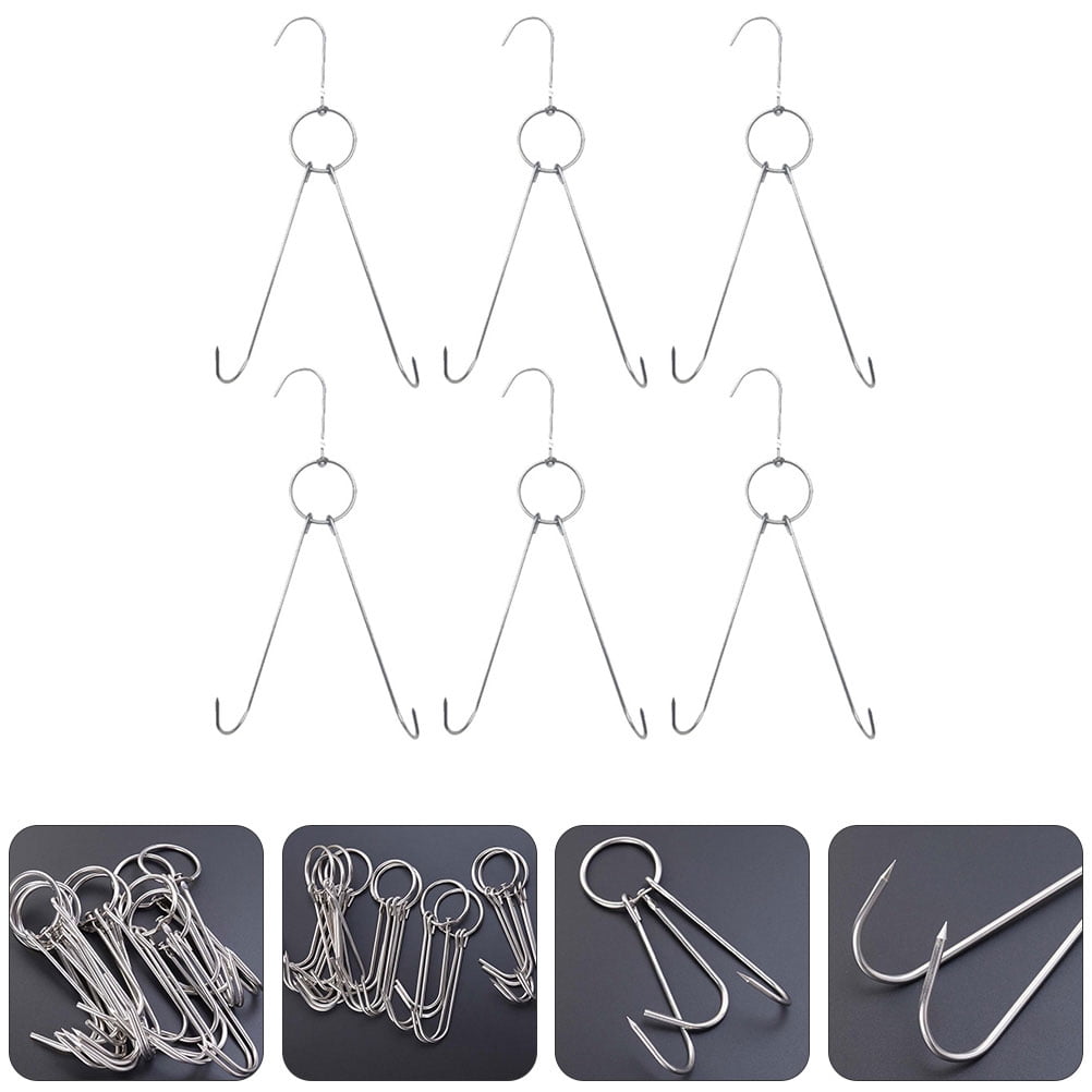 Raindrops 6Pcs Meat Hooks for Hanging Roast Chicken and Duck in ...